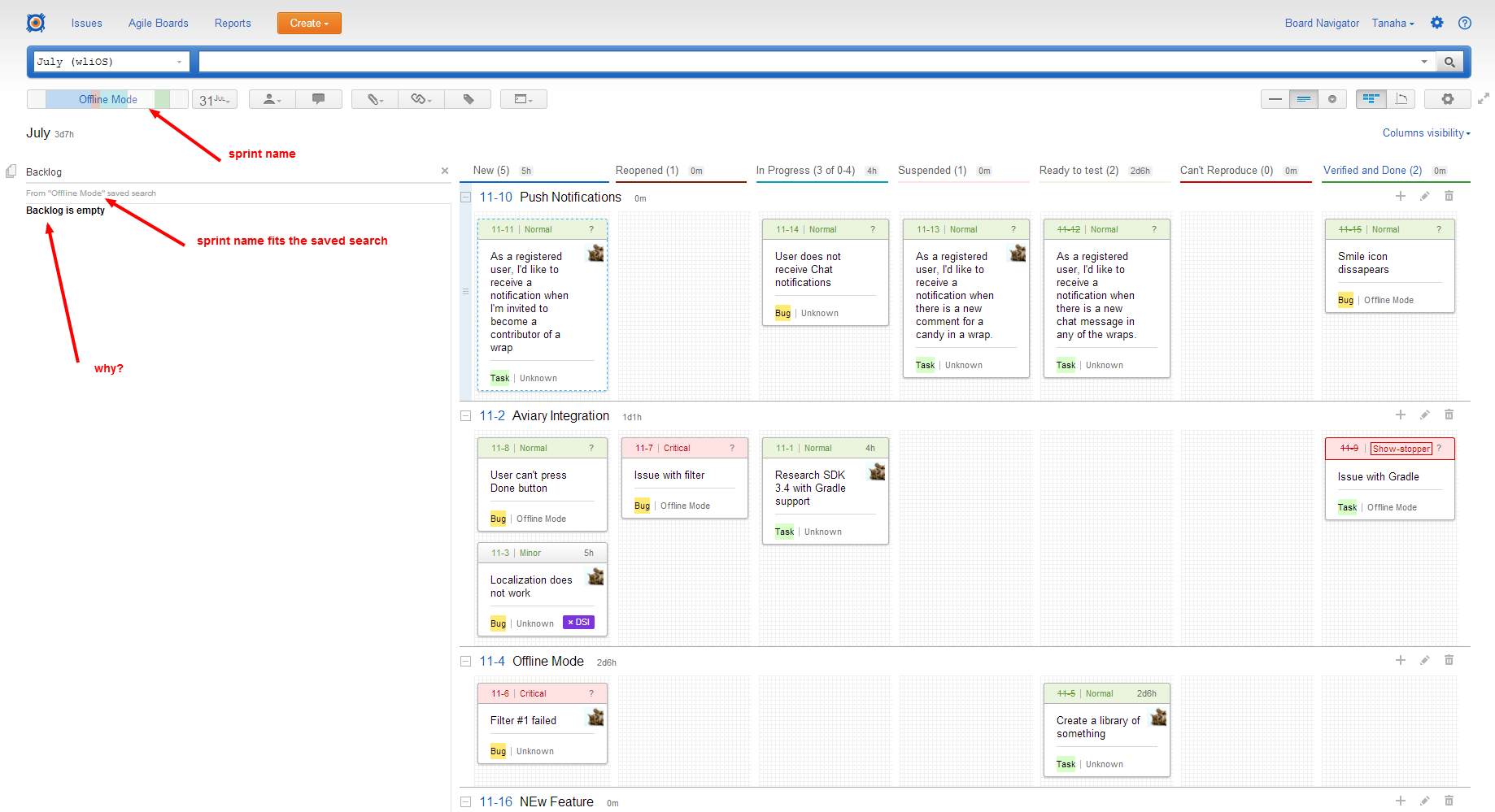 Backlog is empty – YouTrack Support | JetBrains